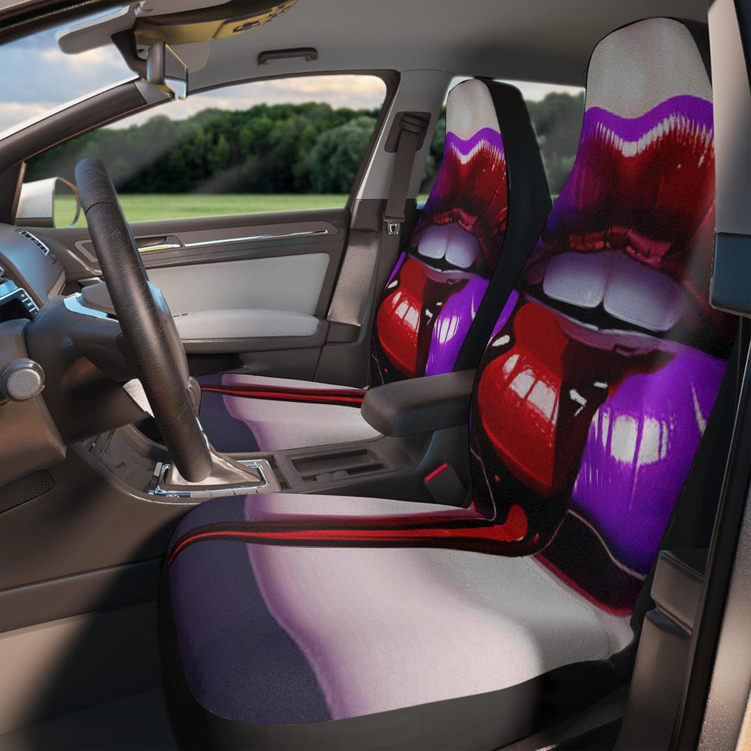 Bloody Dripping Lips Car Seat Covers | Lip Art Auto Seat Protector - Etsy