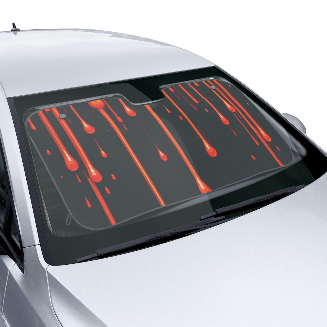 Dripping Paint Car Sun Shade | Windshield Sunshade - Etsy