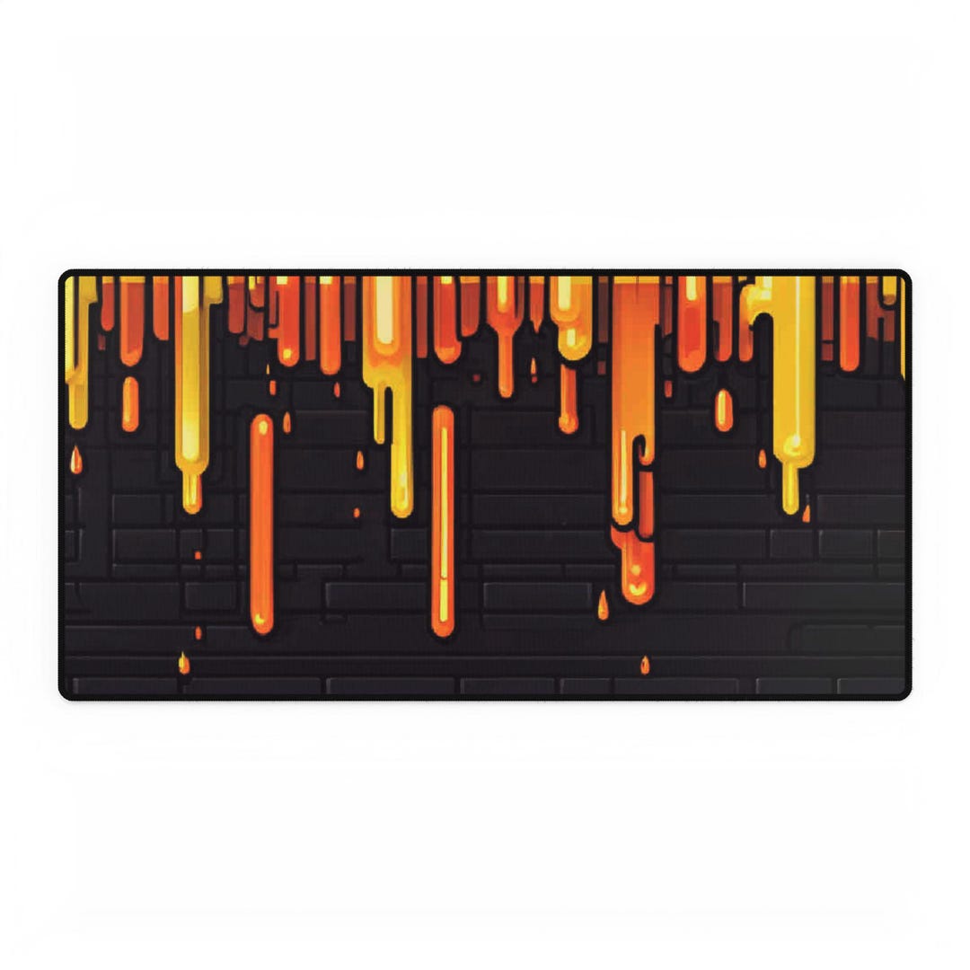 Melting Lava Drips Desk Mat | Gaming Mouse Pad - Etsy