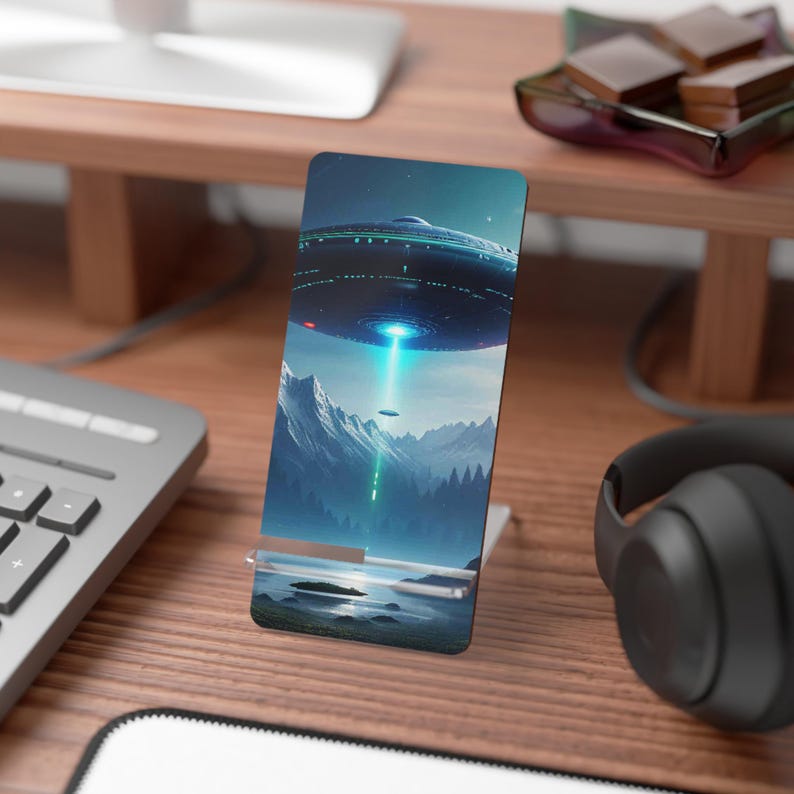UFO Scenic Phone Stand | Mobile Display Stand - Etsy
