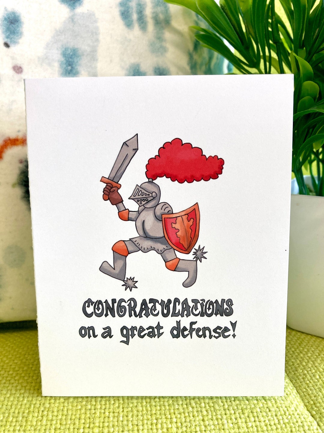 Phd Card: Congratulations on a Great Defense - Etsy