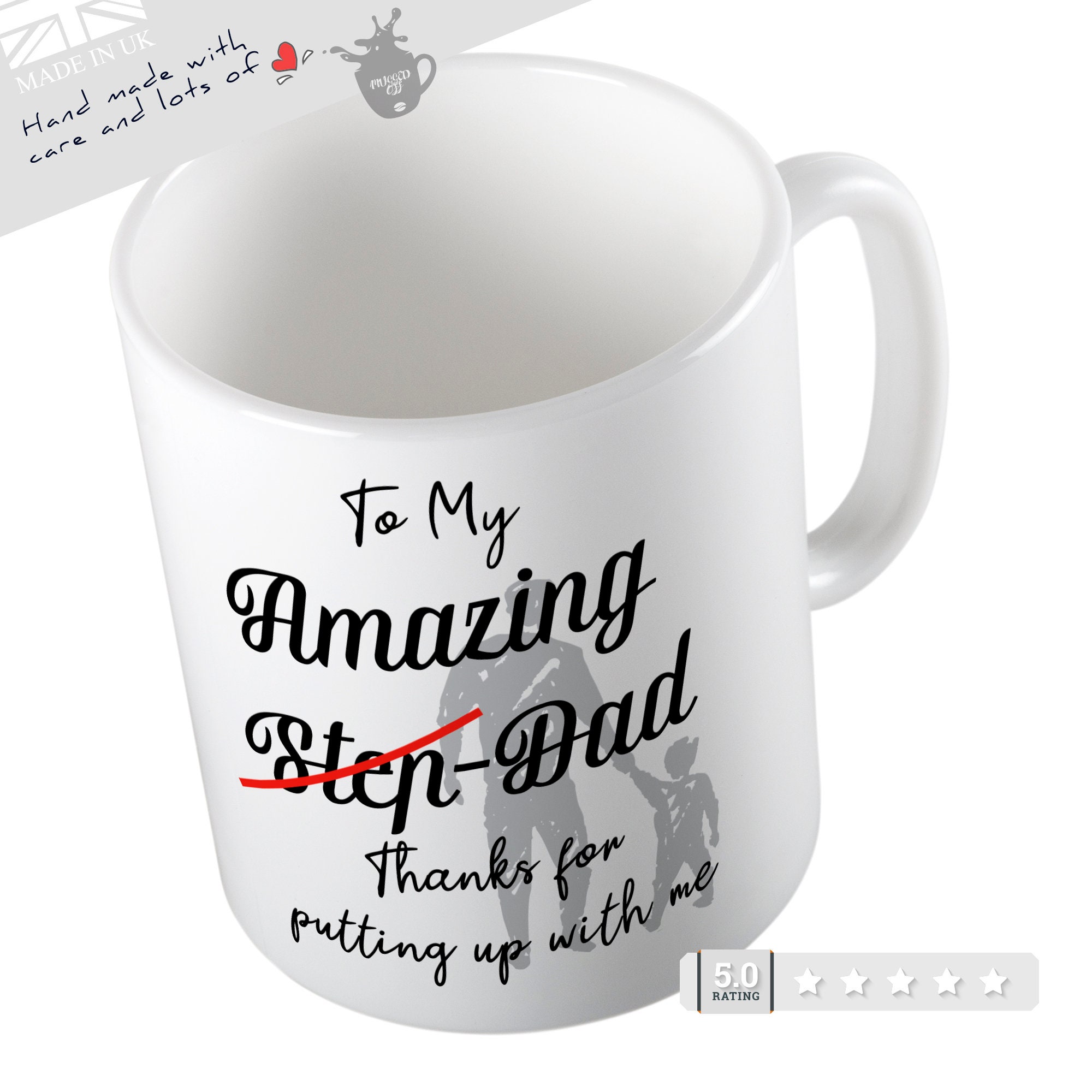 Step Dad Mug To My Amazing Step Dad Thanks For Putting Up With | Etsy