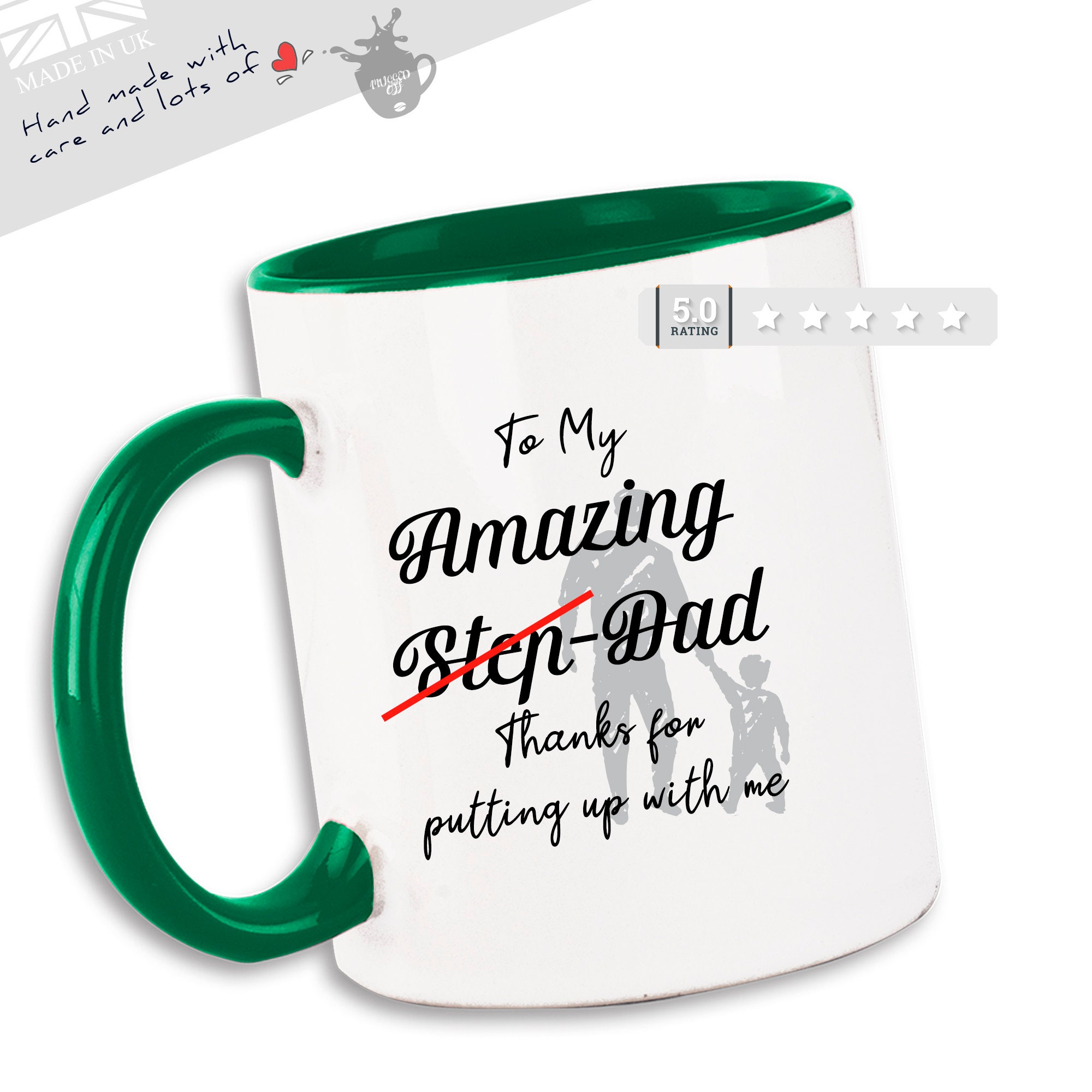 Step Dad Mug To My Amazing Step Dad Thanks For Putting Up With | Etsy