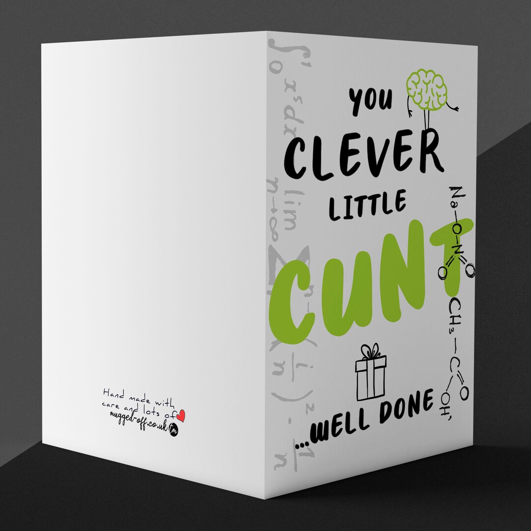 Rude Funny Congratulations Card for Exams, Driving Test, New Job - Etsy