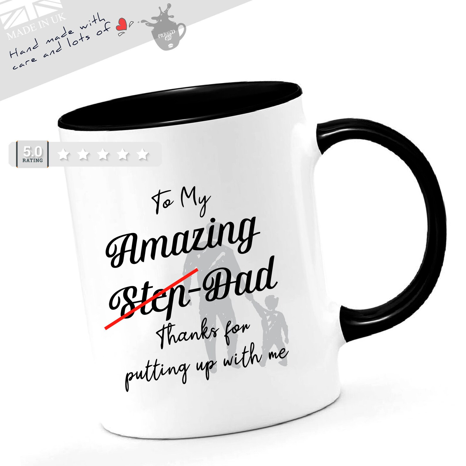 Step Dad Mug To My Amazing Step Dad Thanks For Putting Up With | Etsy