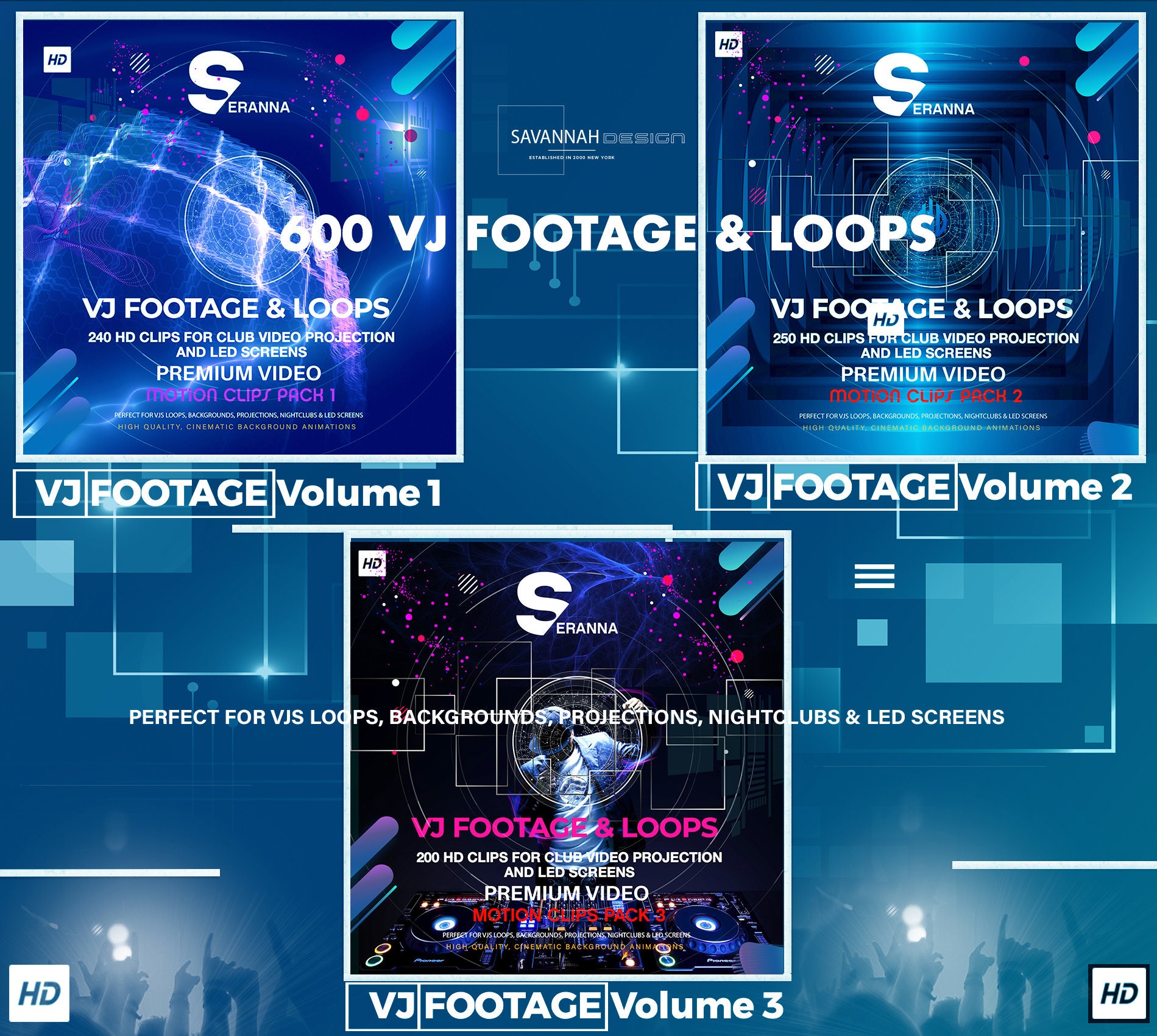 VJ Footage & Loops and Clips Resolume Bundle HD - Etsy