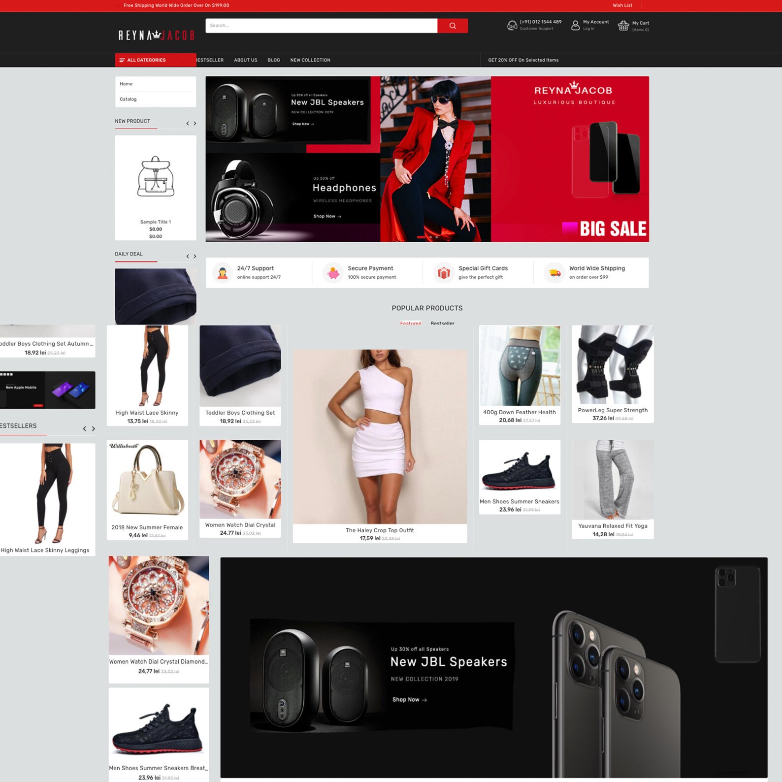 Reyna Premium Shopify Store Theme - Etsy