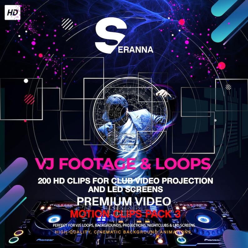 VJ Footage & Loops and Clips Resolume Bundle HD - Etsy