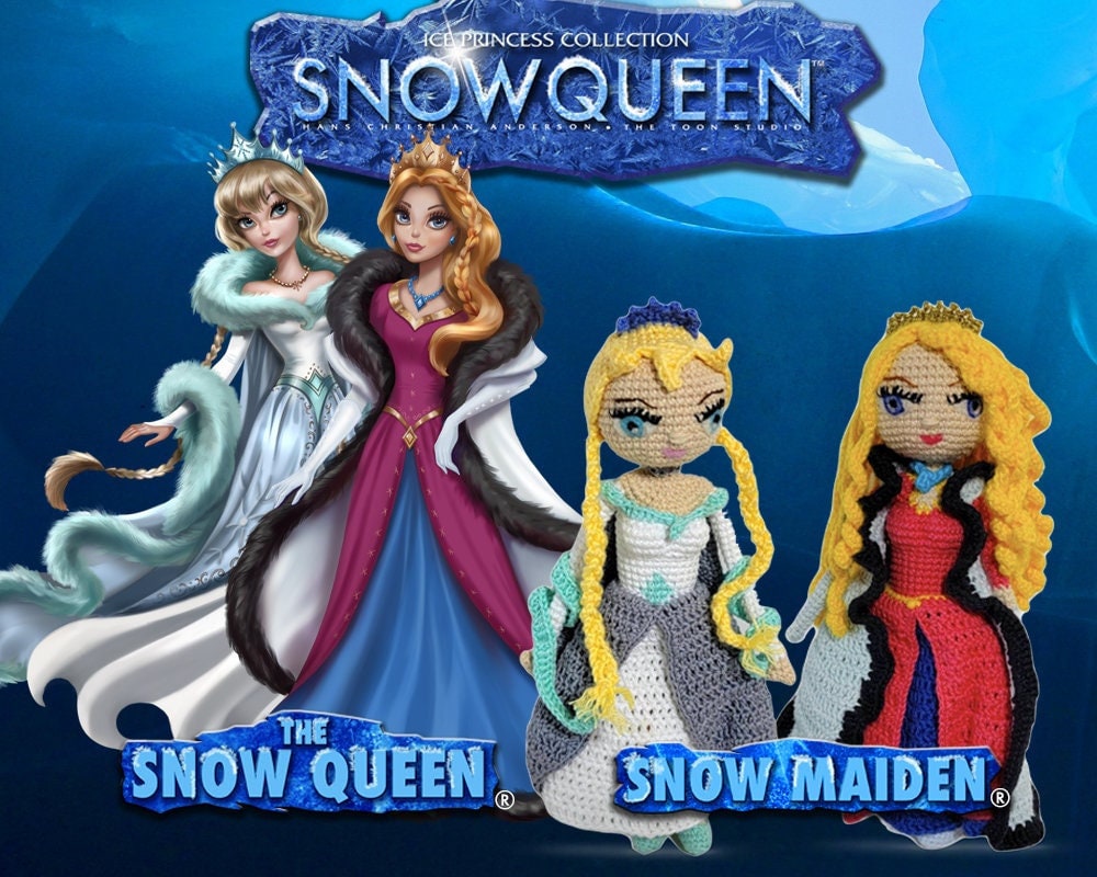 The Authentic Snow Queen and Snow Maiden Crochet Dolls. Get BOTH for ...