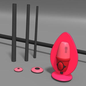 Alastor Radio Demon Cane Sceptre Microphone 3D PRINT FILES - Etsy