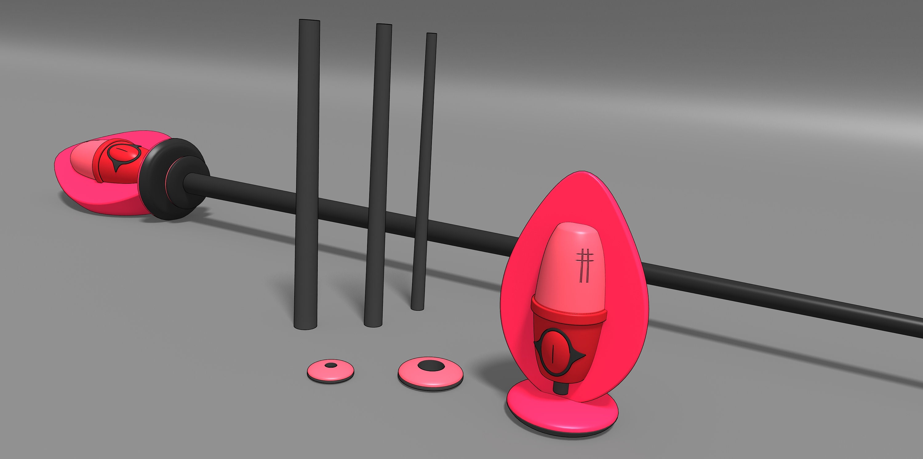 Alastor Radio Demon Cane Sceptre Microphone 3D PRINT FILES - Etsy