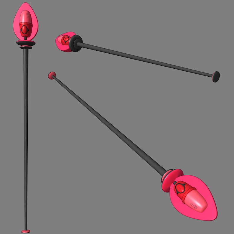 Alastor Radio Demon Cane Sceptre Microphone 3D PRINT FILES - Etsy