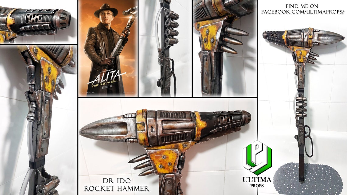 Dr Ido Rocket Hammer 3D Print Files Alita Battle Angel - Etsy