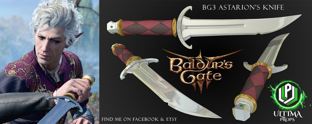 Baldur's Gate 3 Astarion Knife 3D PRINT FILES - Etsy