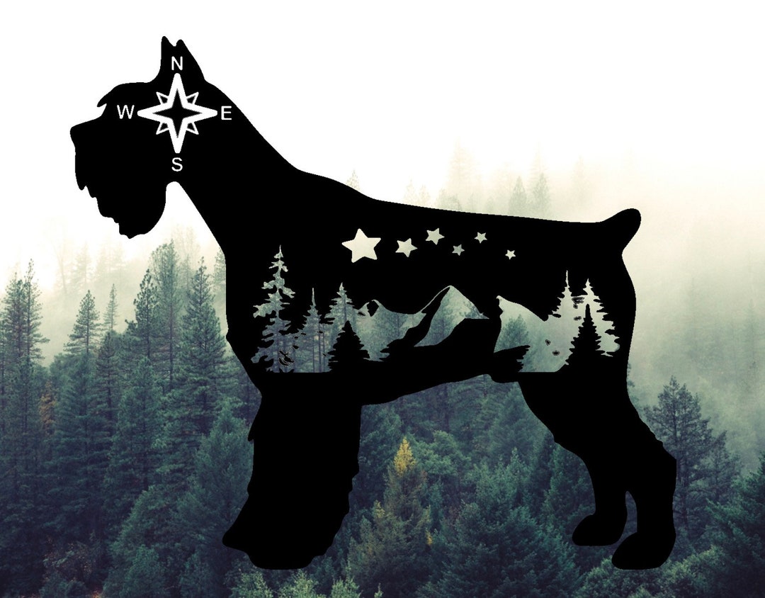 Adventure Schnauzer Vinyl Decal Mini Schnauzer Giant Schnauzer ...