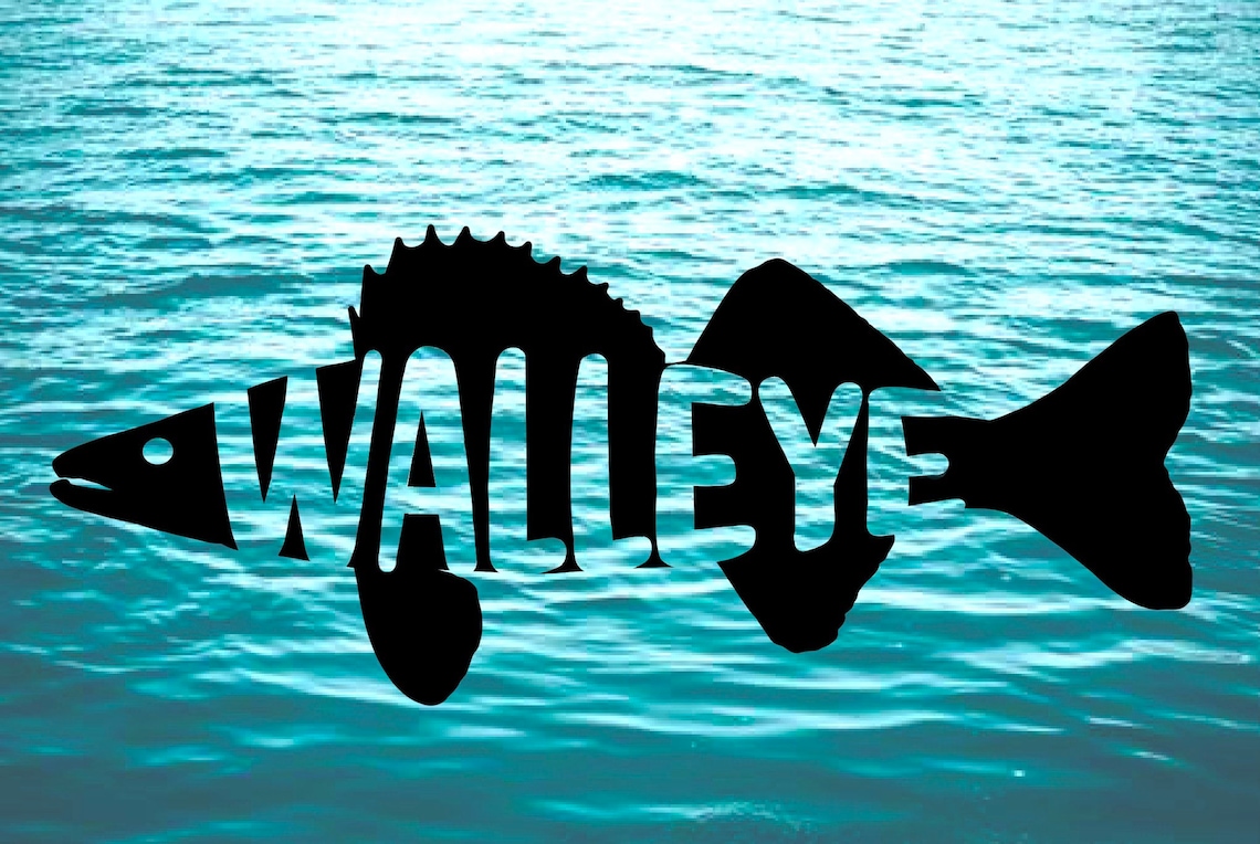 Walleye Vinyl Decal for Fishermen Enthusiasts for Cars Bumper - Etsy