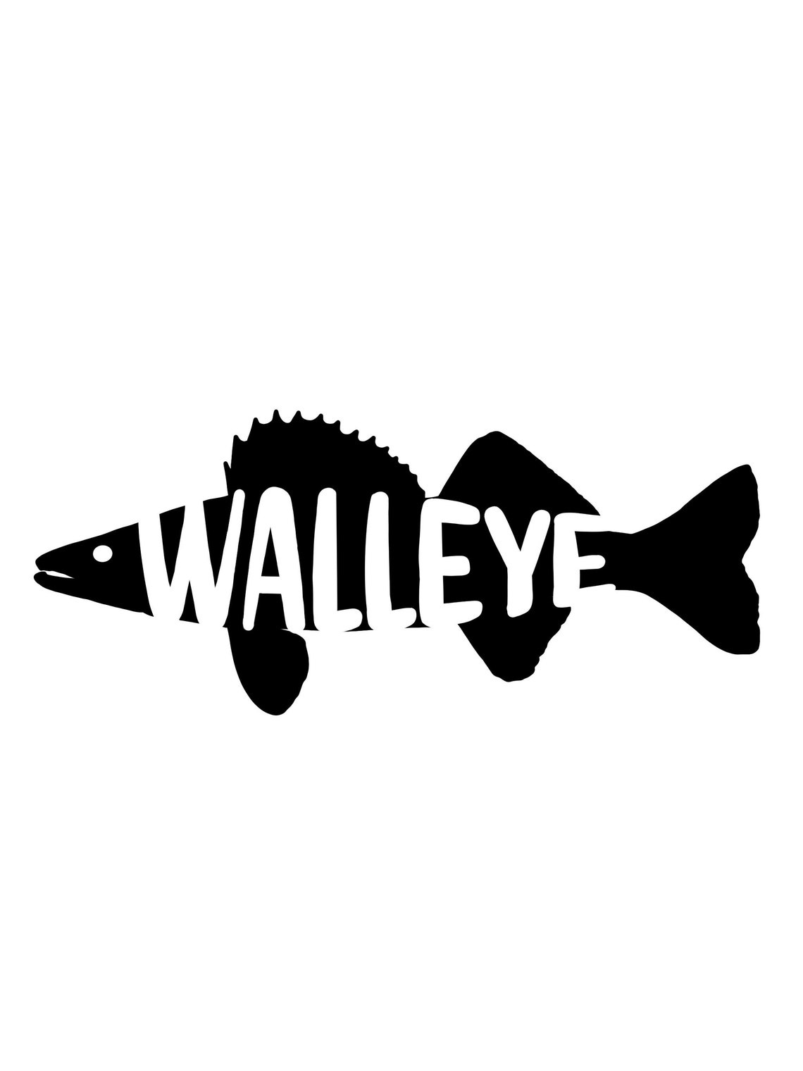 Walleye Vinyl Decal for Fishermen Enthusiasts for Cars Bumper - Etsy