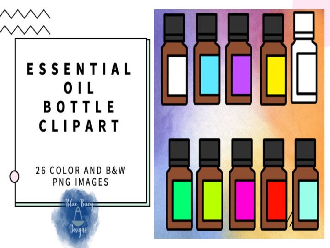 26 Essential Oil Bottle Clipart! High Quality PNG Images | Doterra | YL ...