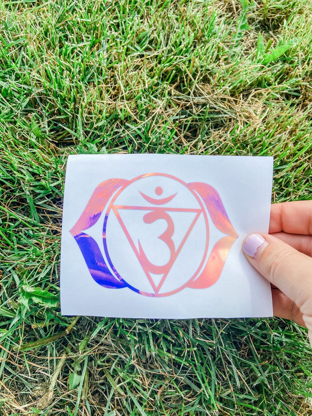 Iridescent Third Eye Chakra Vinyl Decal - Great for Wall Decals, Bumper ...