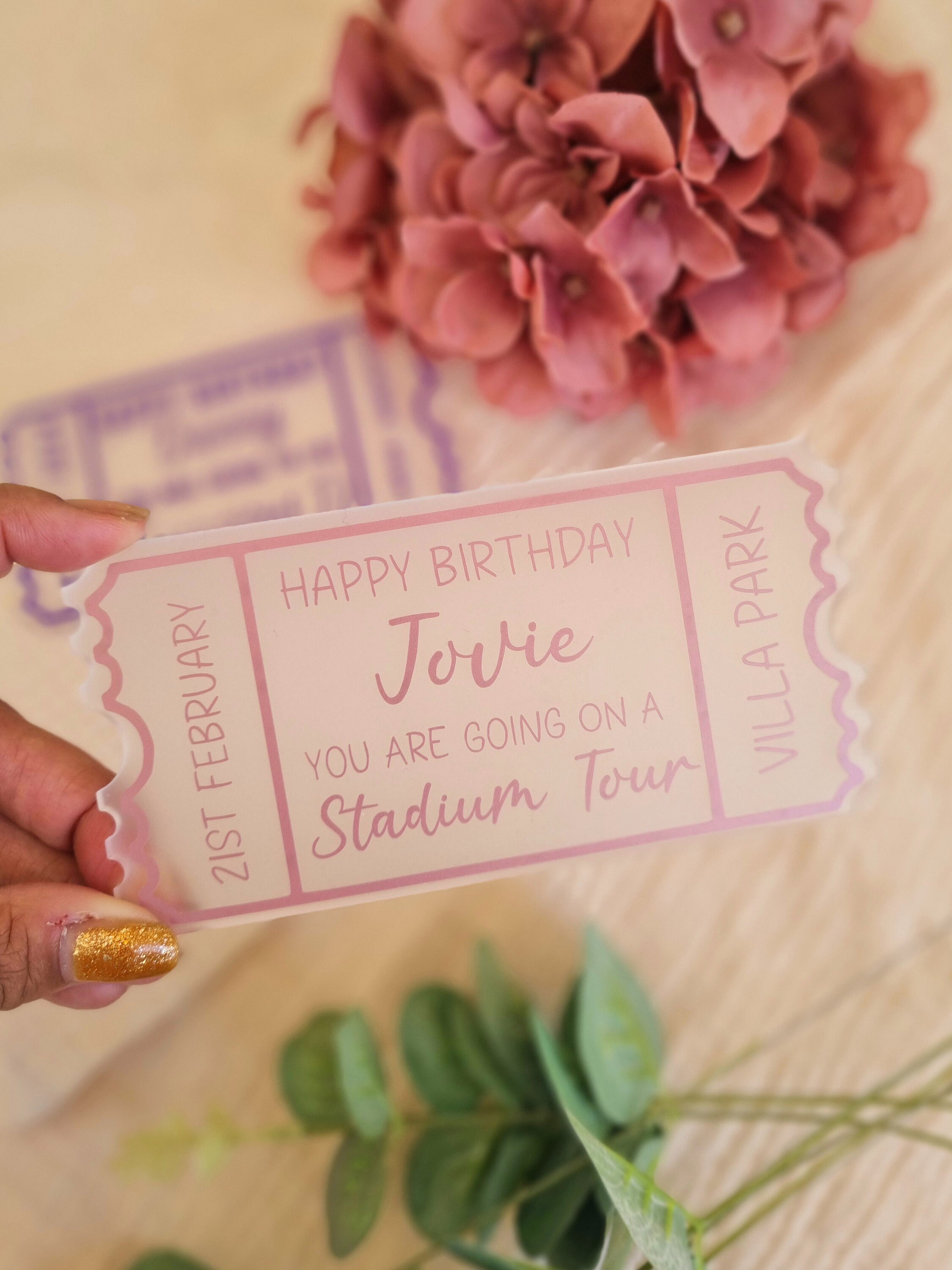 Acrylic Ticket, Ticket Gift Idea, Frosted, Token Event Keepsake ...