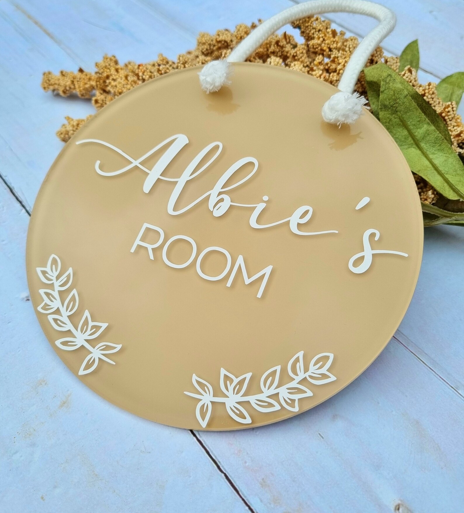 Personalized Bedroom & Nursery Door Sign: Hand-painted Acrylic Room ...