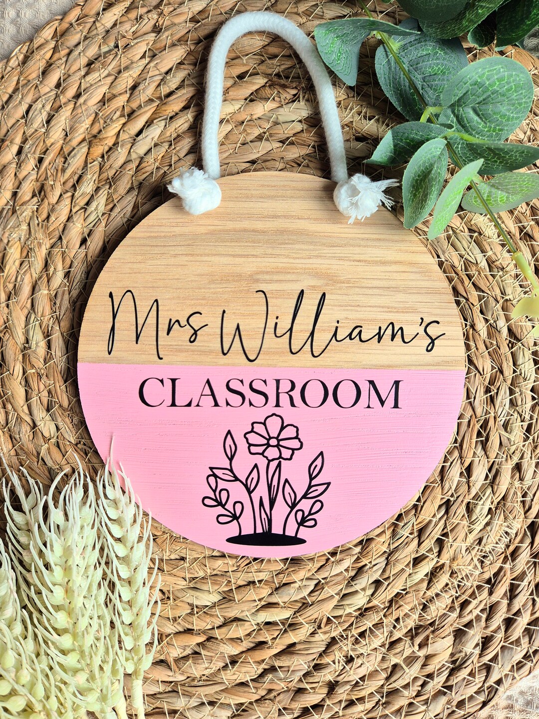 Teacher Classroom Sign, End of Year Gift, Teacher Leaving Present, Best ...