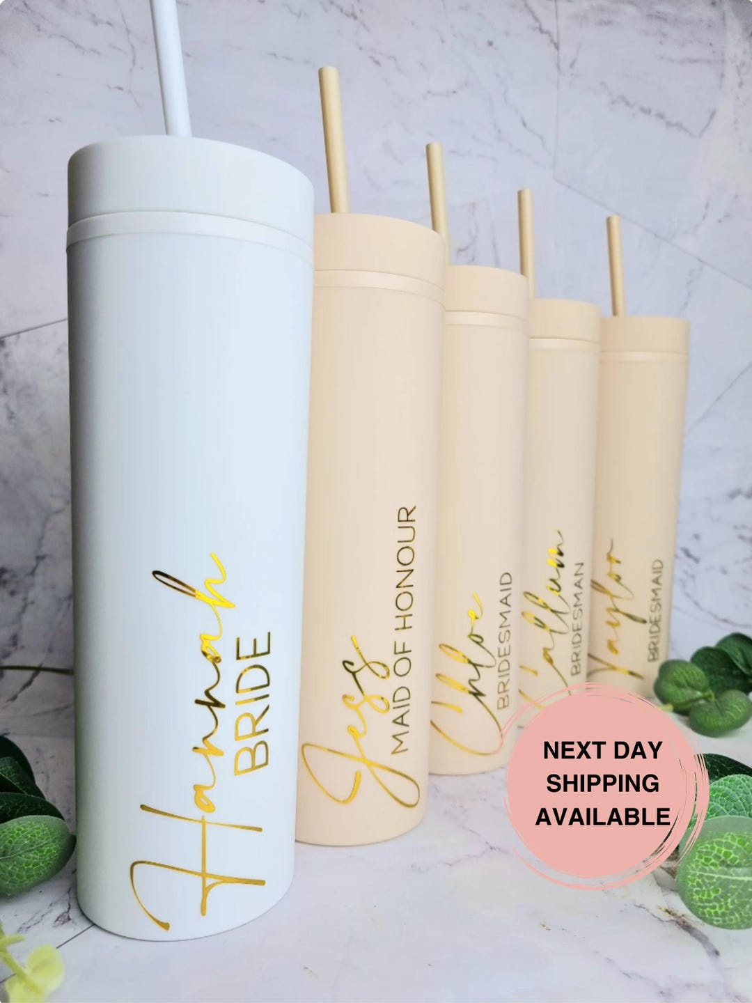Personalised Bridal Party Tumblers, Bridesmaid Gifts, Bridesman Gift ...