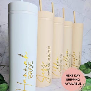 Personalised Bridal Party Tumblers, Bridesmaid Gifts, Bridesman Gift ...