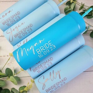 Personalised Bridal Party Tumblers, Bridesmaid Gifts, Bridesman Gift ...