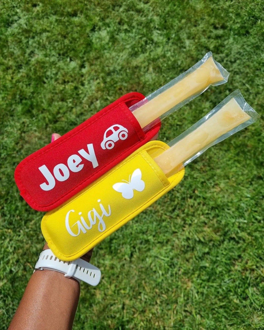 Ice Pole Holder, Ice Pop Holders, Pouches, Personalised, Ice Pole Cover ...