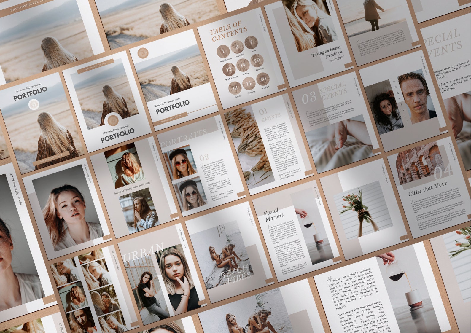 22 pages Photography Portfolio Template Canva Photography | Etsy