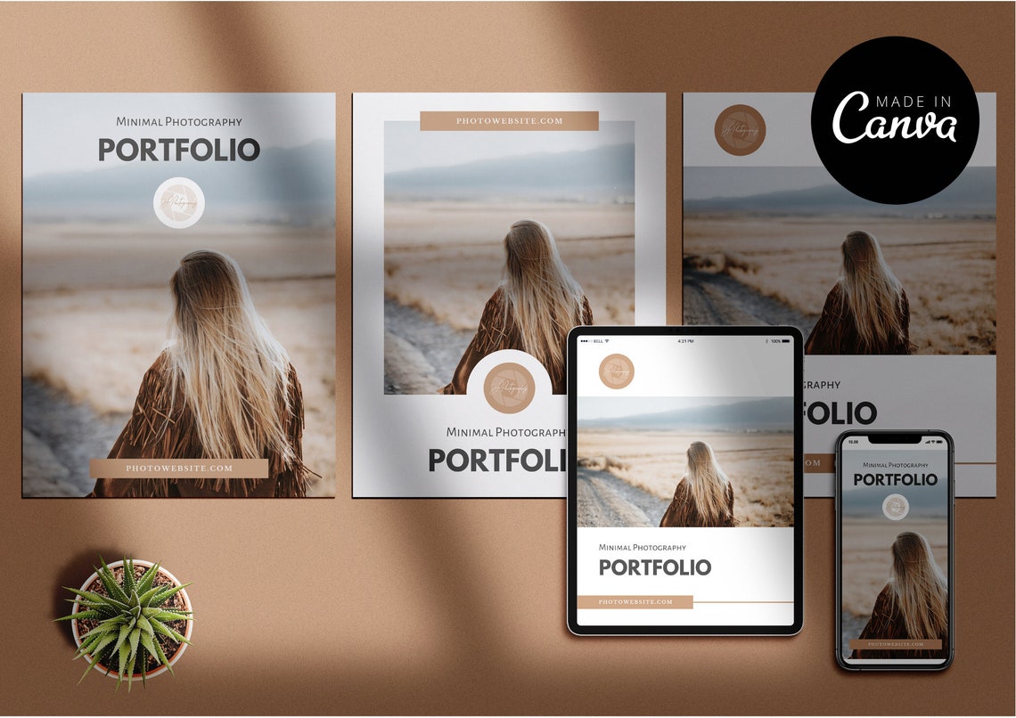 22 pages Photography Portfolio Template Canva Photography | Etsy