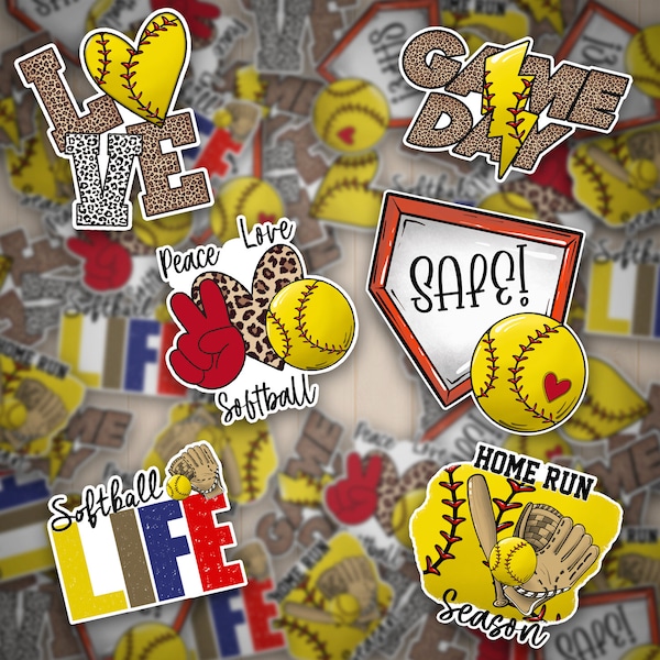 Softball Vinyl - Etsy