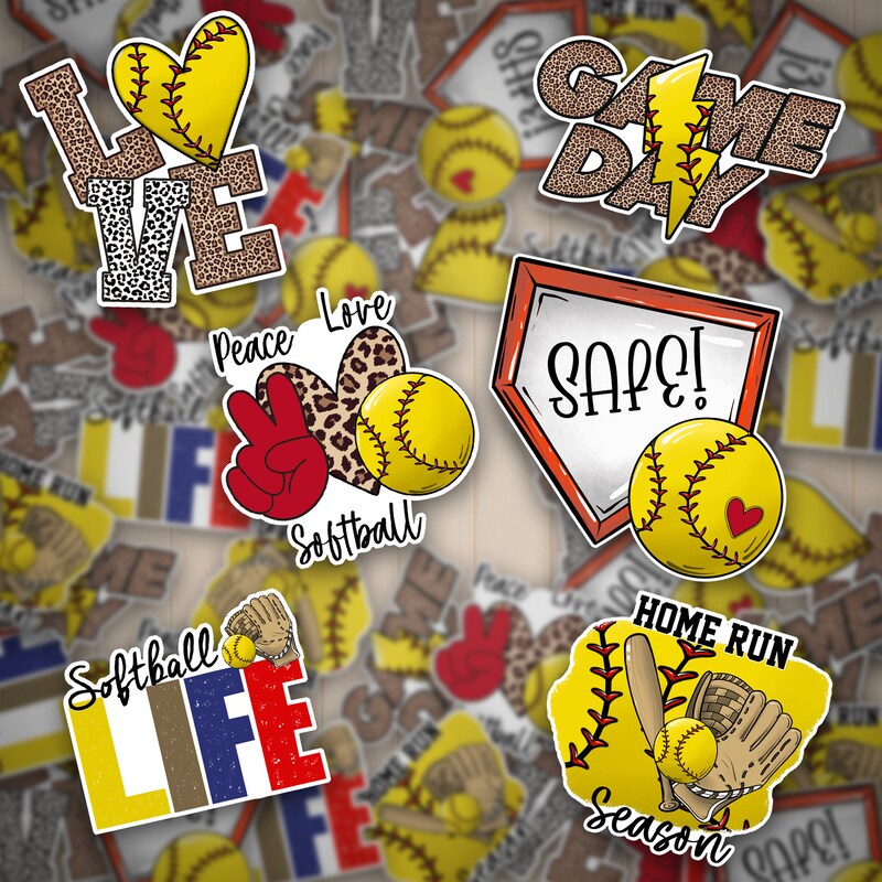 Softball Vinyl - Etsy