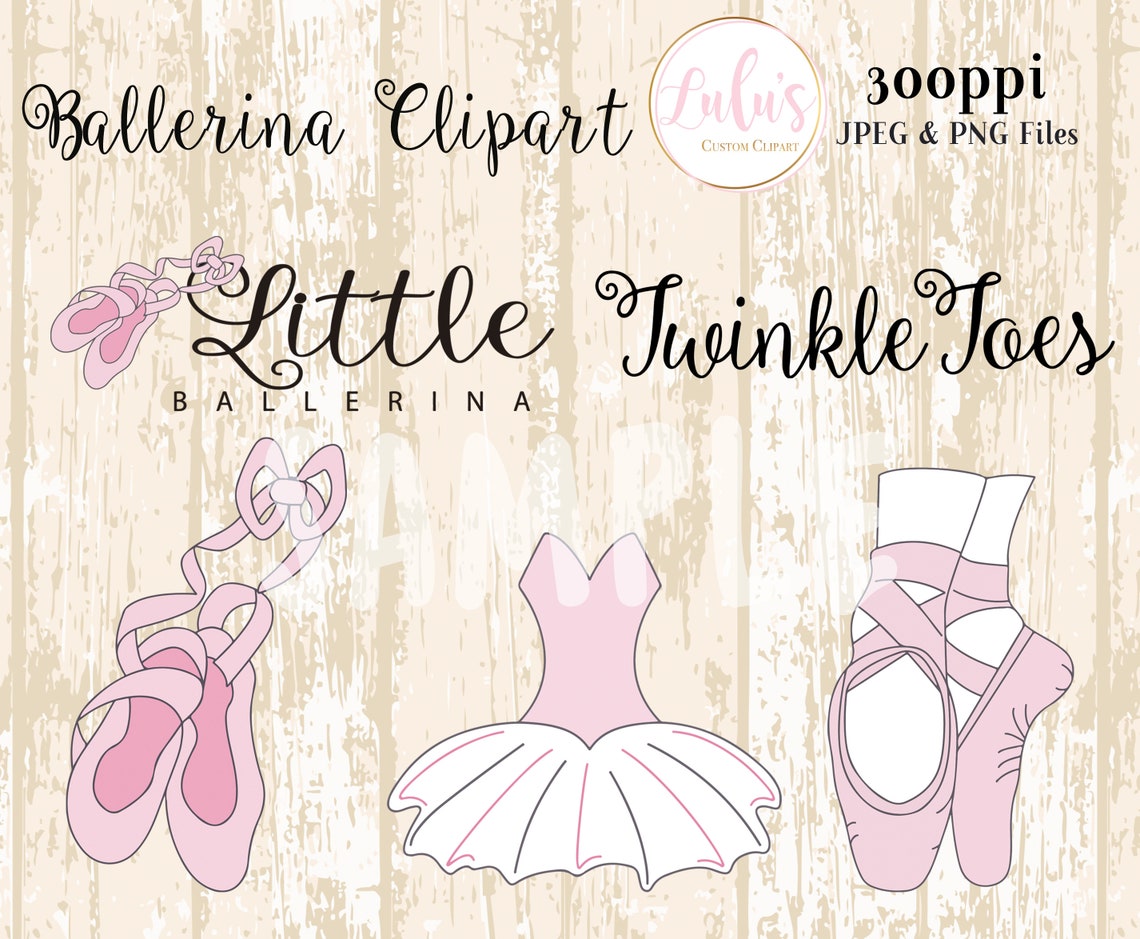 Ballerina Clipart - Twinkle Toes Ballerina Clipart - Little Ballerina ...