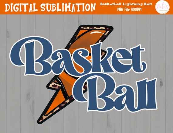 Lightning Bolt Basketball Logo