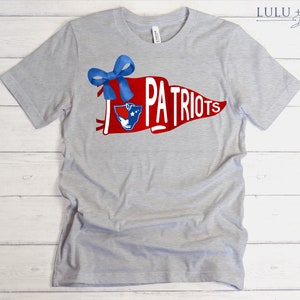 Patriot Pennant Banner Tshirt -custom Mascot Shirts, School Team Fans T ...