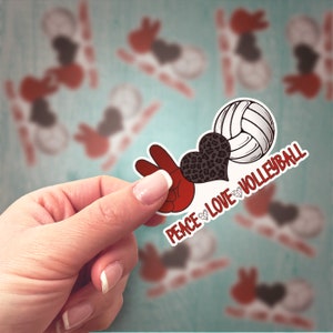 Volleyball Vinyl Sticker - Volleyball Vinyl Stickers - Vinyl Sticker ...