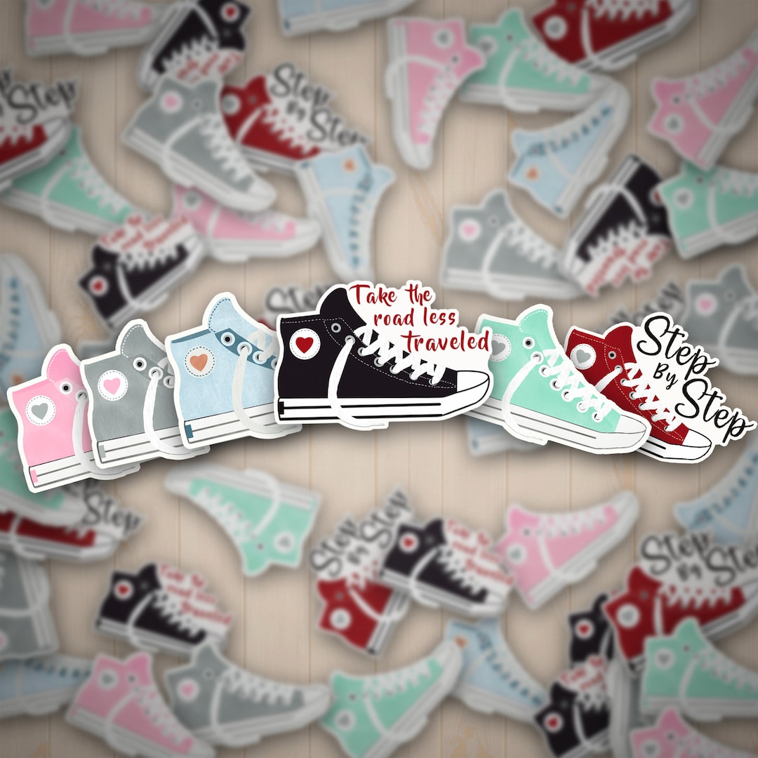 Tennis Shoe Vinyl Sticker - Converse Vinyl Sticker - Shoe Vinyl Sticker ...