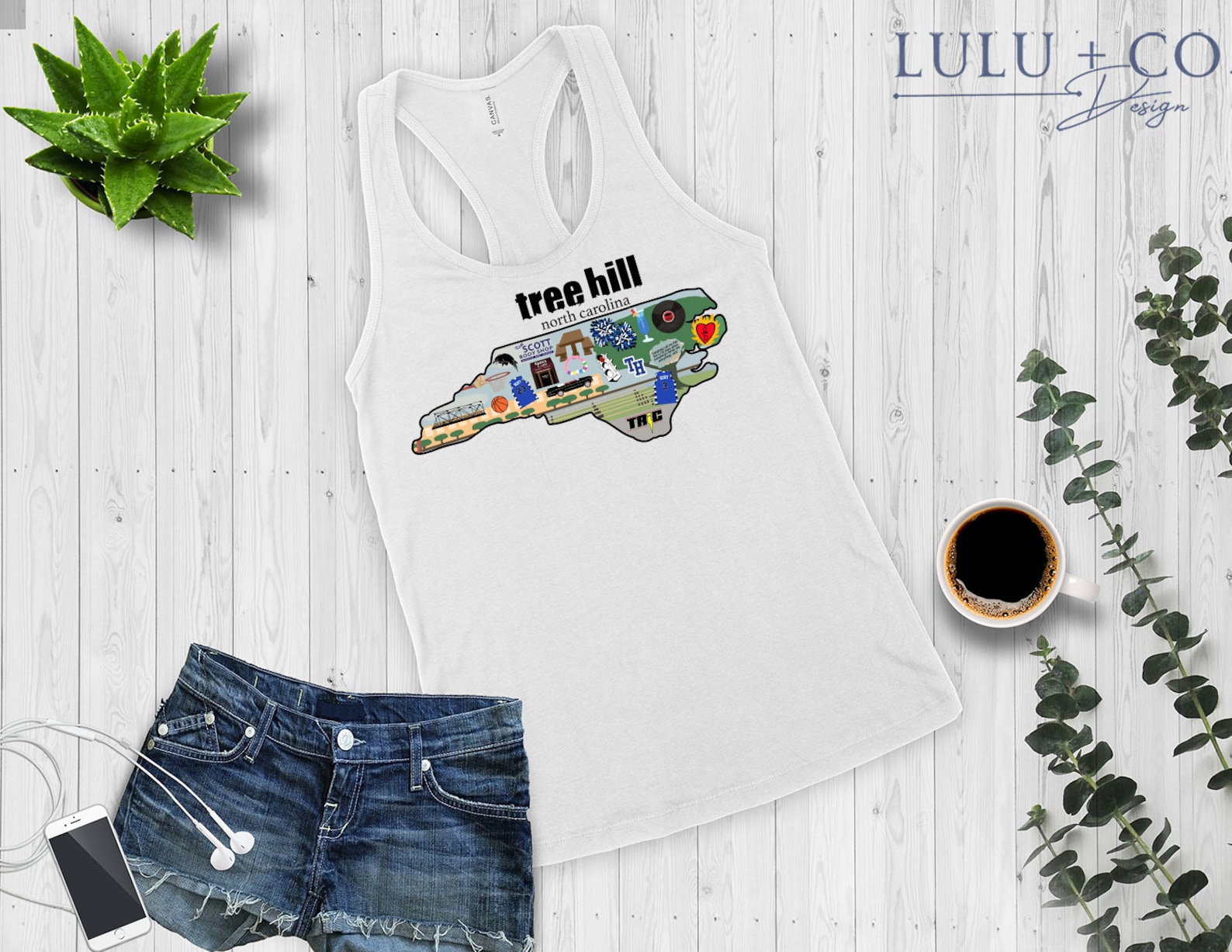 Tree Hill NC Shirt - One Tree Hill Tank Top - OTH - Graphic Tee ...