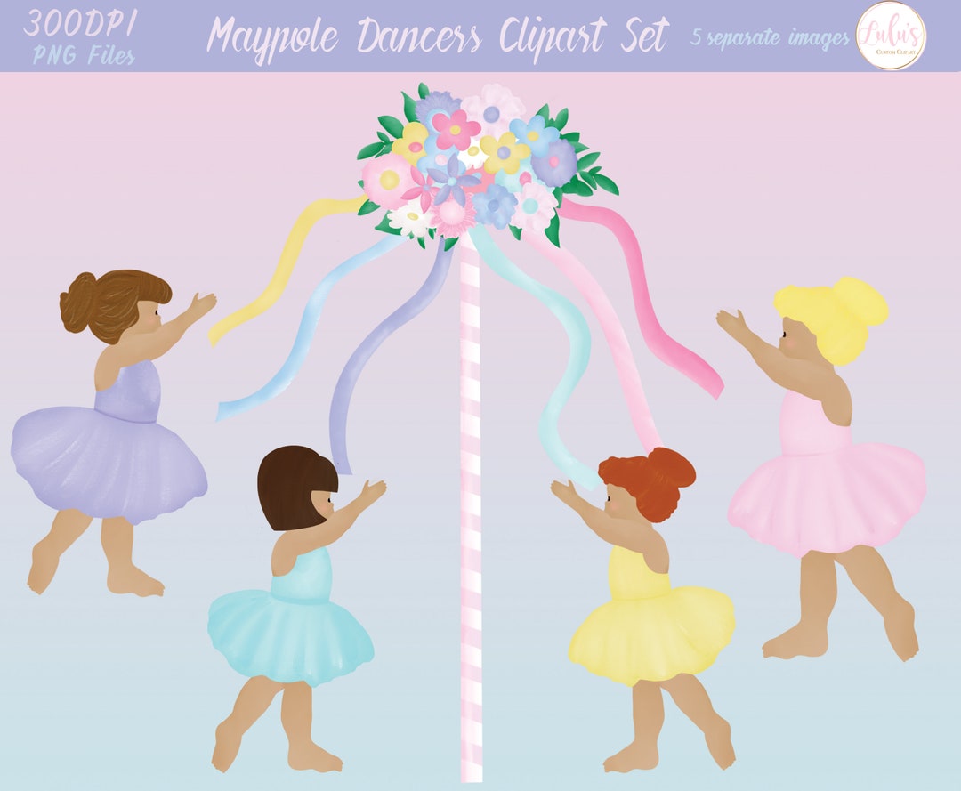 Maypole Dance Clipart