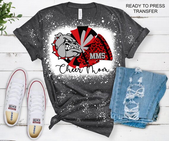 Cheer Mascot Tshirt Transfer Cheer Mom DTF Heat Transfer DTF - Etsy