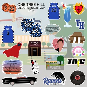 One Tree Hill Stickers -OTH - One Tree Hill UV Stickers - Diecut ...