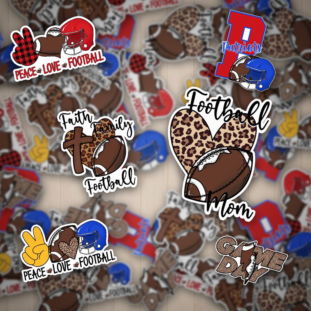 Football Vinyl Sticker - Football Vinyl Stickers - Vinyl Sticker ...