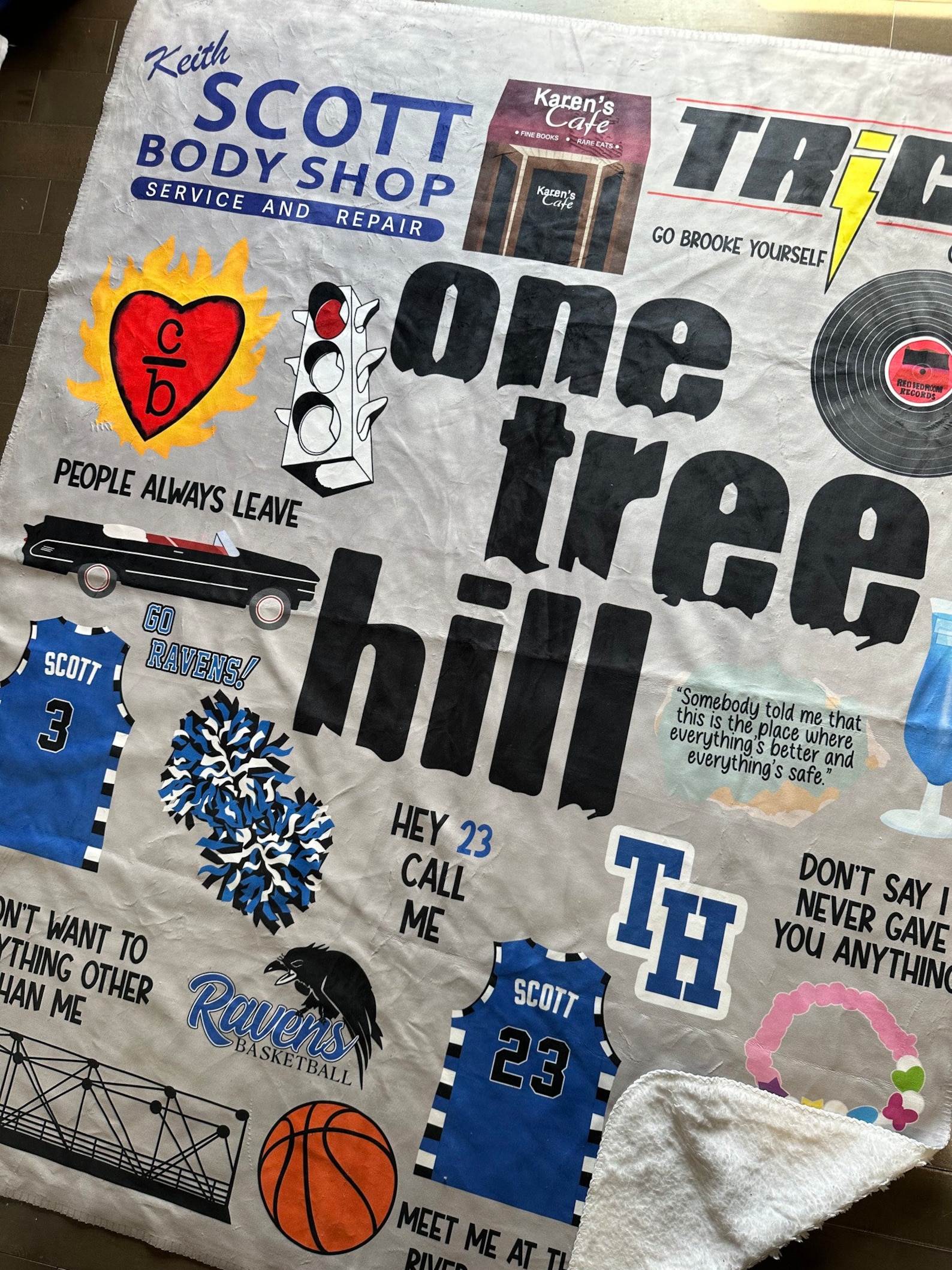 One Tree Hill Blanket - One Tree Hill Throw - OTH - One Tree Hill Gifts ...