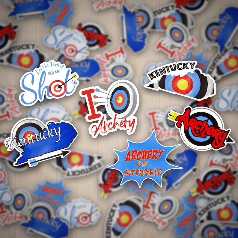 Archery Vinyl Sticker - Archery Sticker - Archery Waterbottle Sticker ...