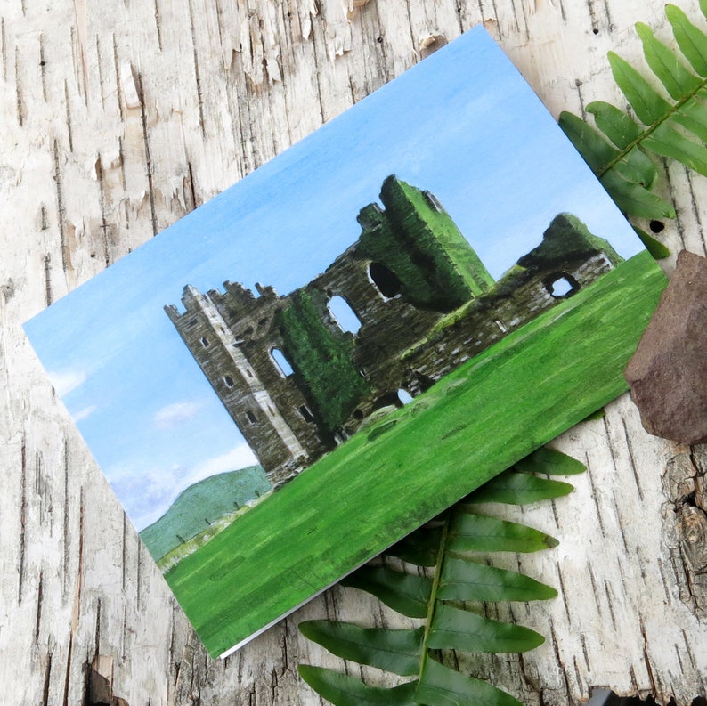 Irish Note Card Ballycarbery Castle Blank Notecard Greeting - Etsy