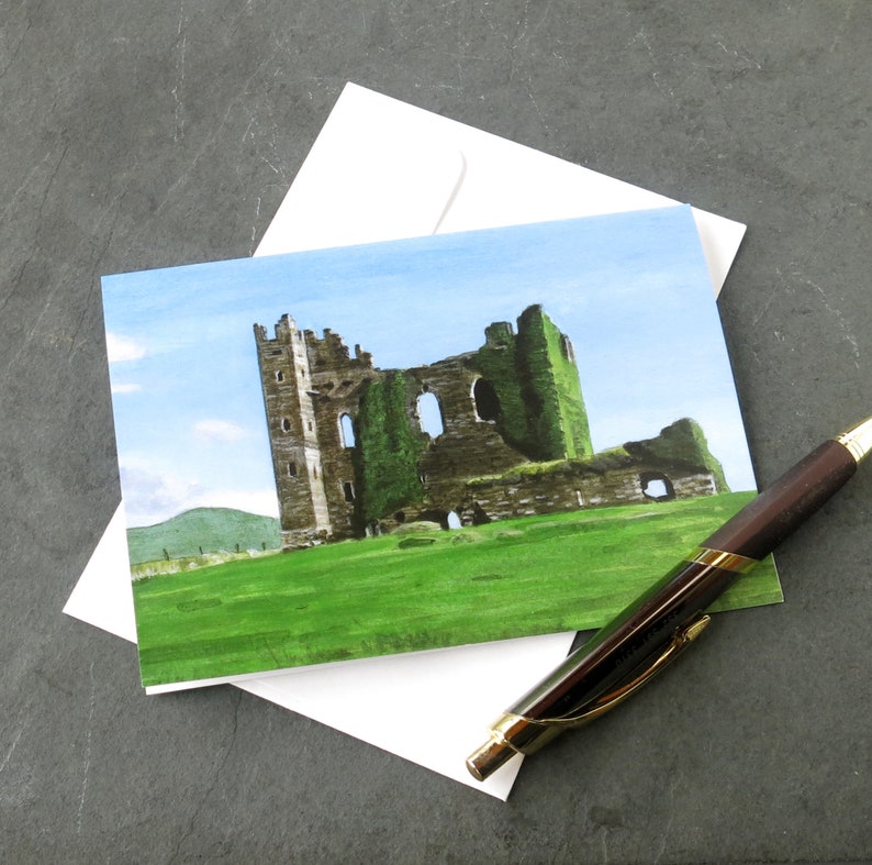 Irish Note Card Ballycarbery Castle Blank Notecard Greeting - Etsy