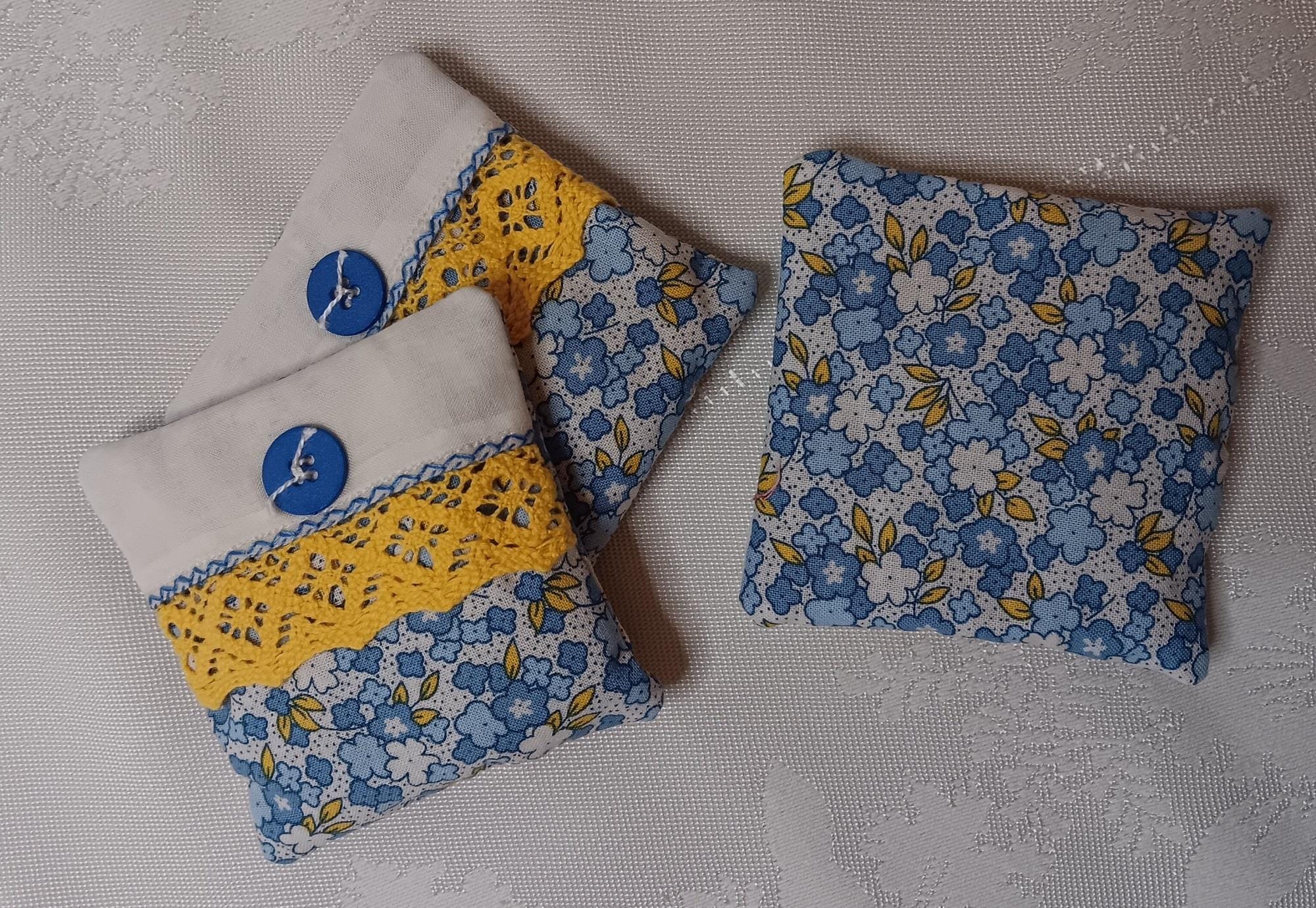 Sachet Bags Handmade\lavender Potpourri Pouches\yellow Hand Crochet ...