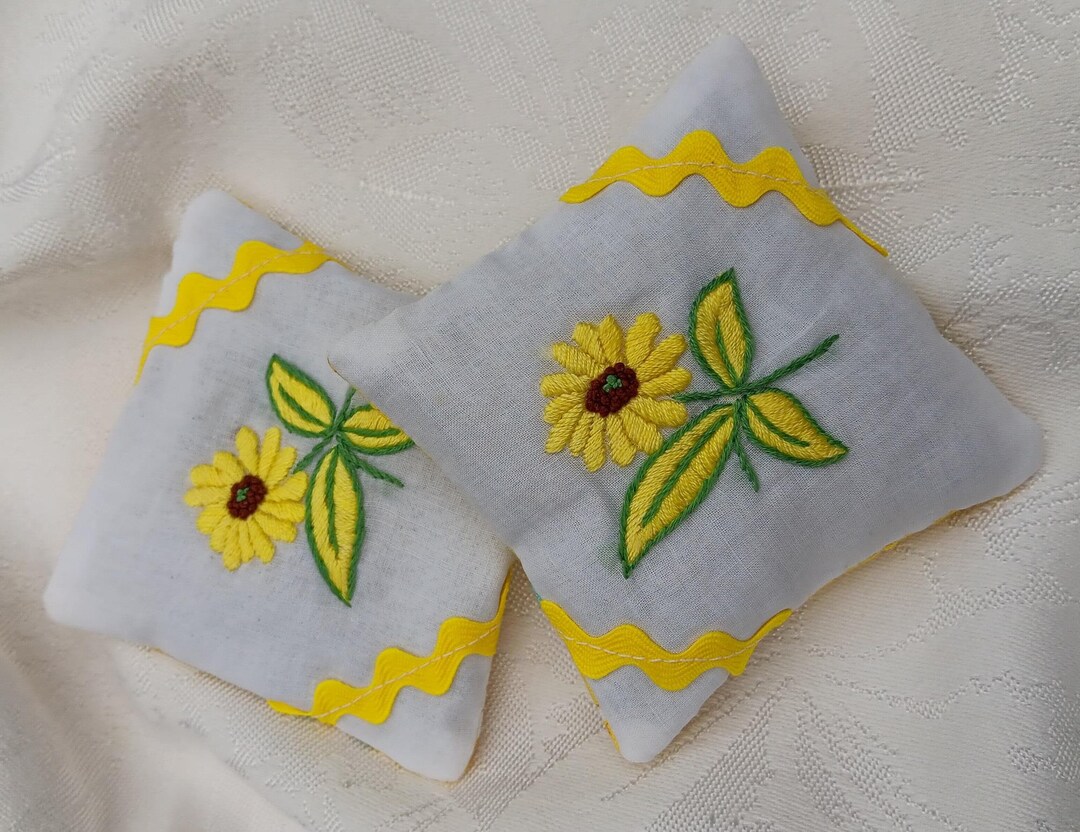 Handmade Sachet Bags\lavender Potpourri Pouches\daisy Handkerchief ...
